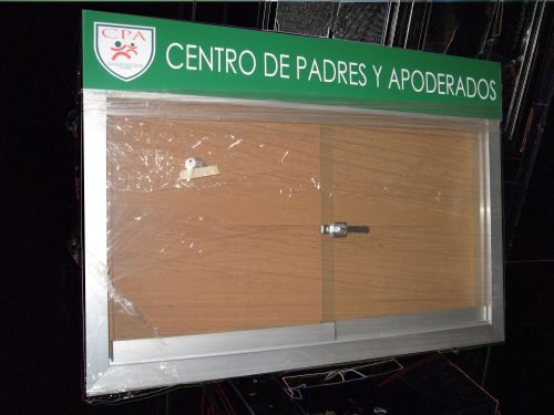 DIARIO MURAL 902-6 CORCHO NATURAL, PERFIL ALUMINIO 45 X 75 , CORREDERAS ...
